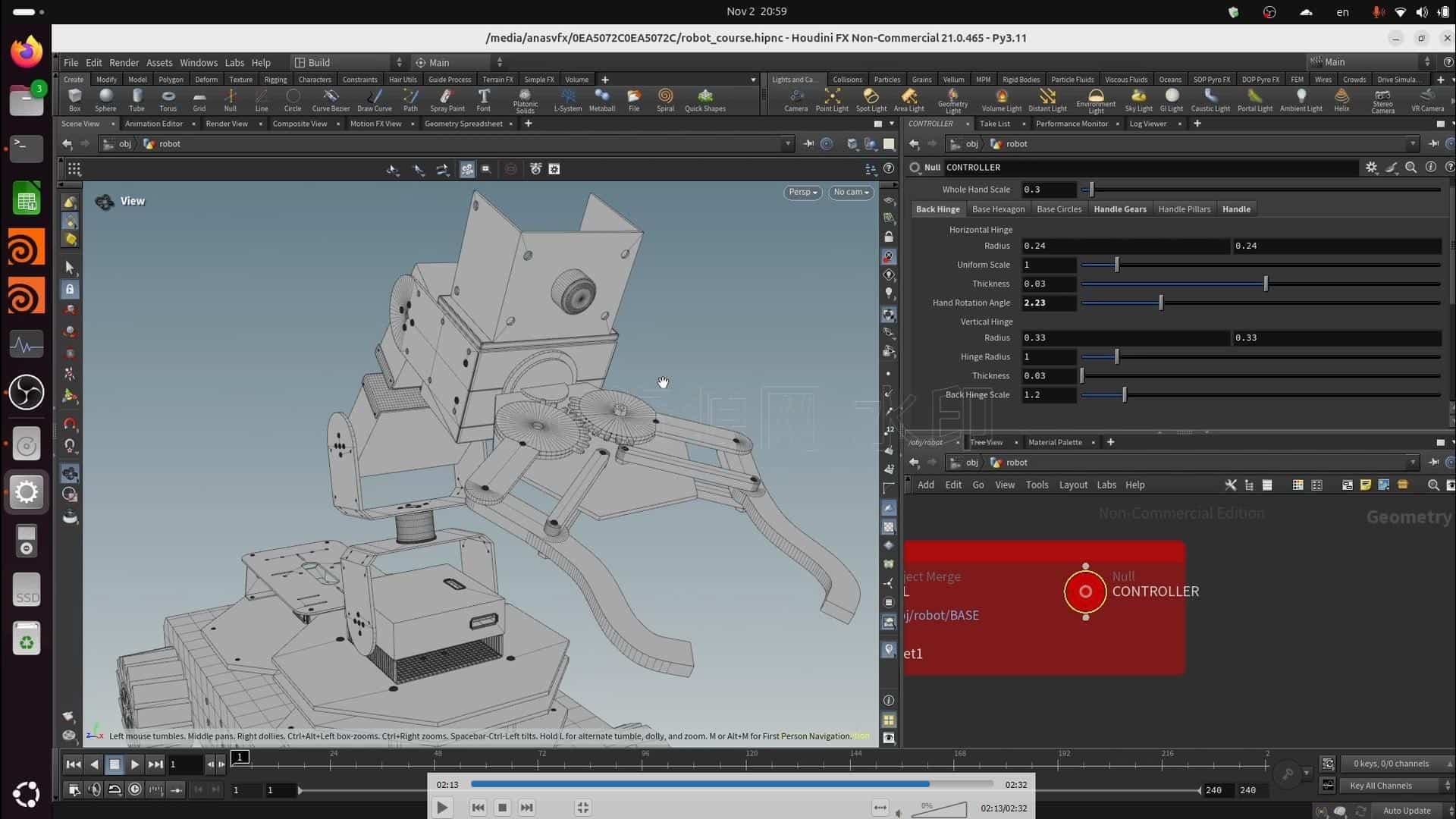 上船 Houdini硬表面机器人Mastering Houdini Procedural Modelling: Hard Surface Robot cgcircuit - B站/公众号:特效向